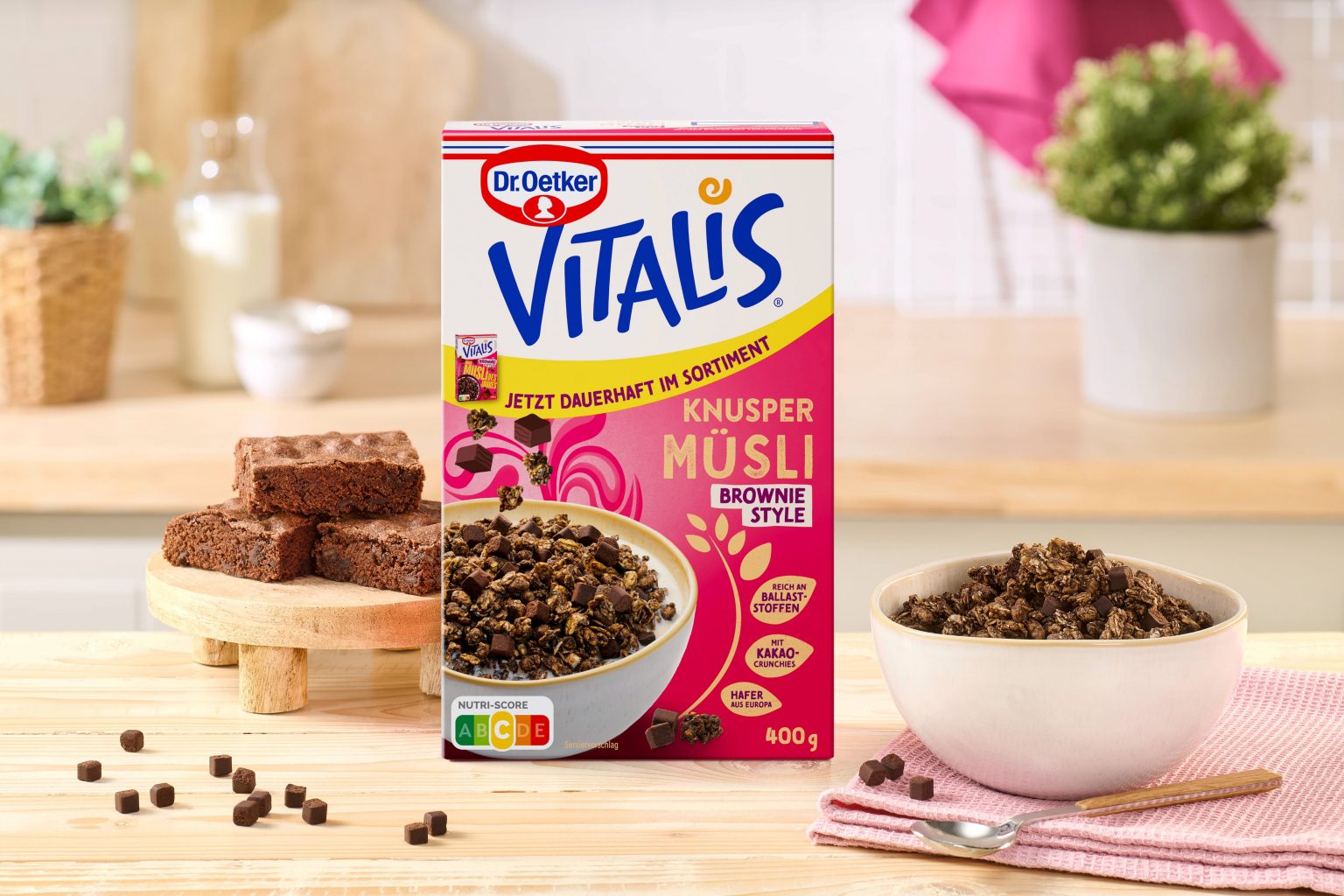 Jetzt dauerhaft im Sortiment: Vitalis Brownie Style - food-monitor